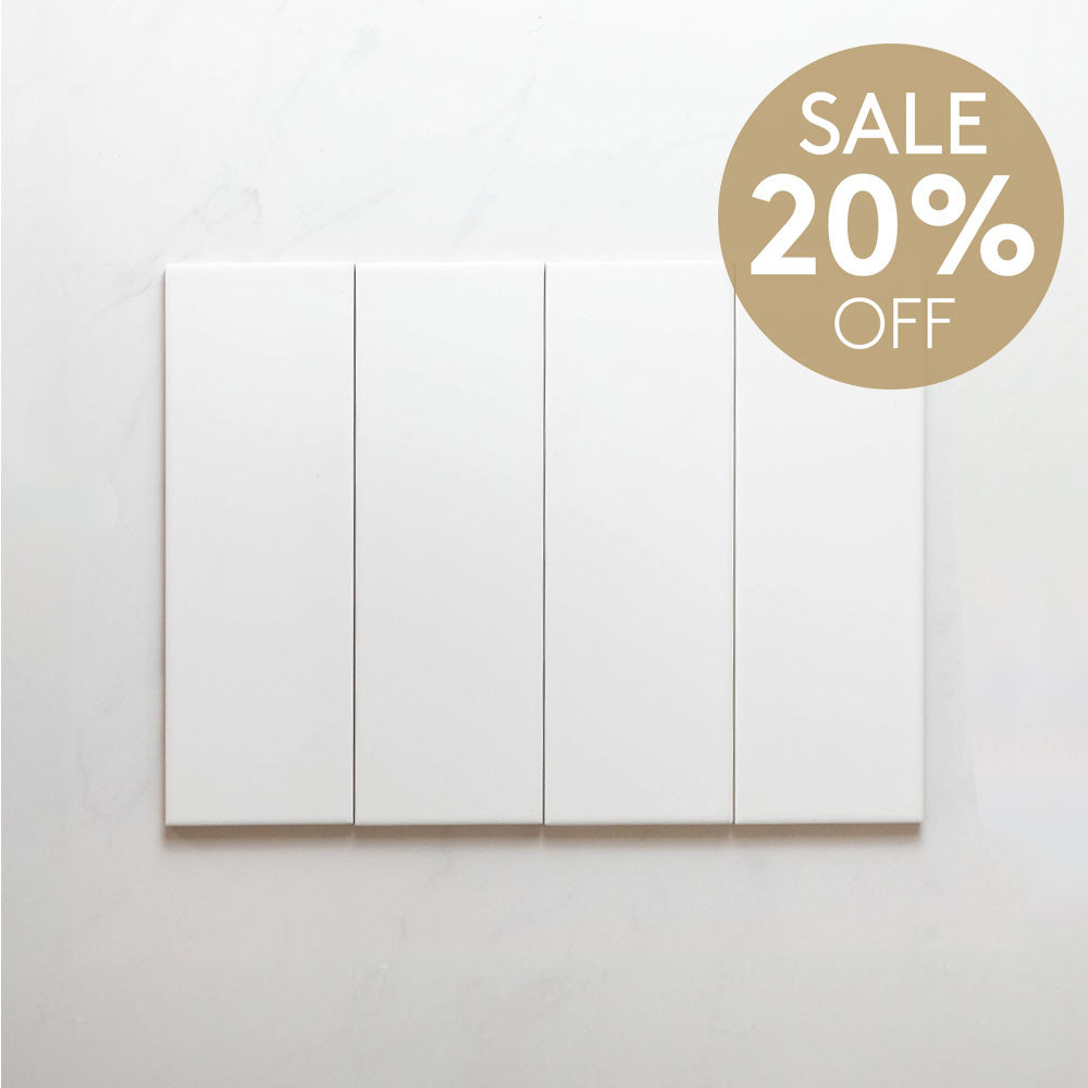 Cascade White 100x300 Matt Subway Tile
