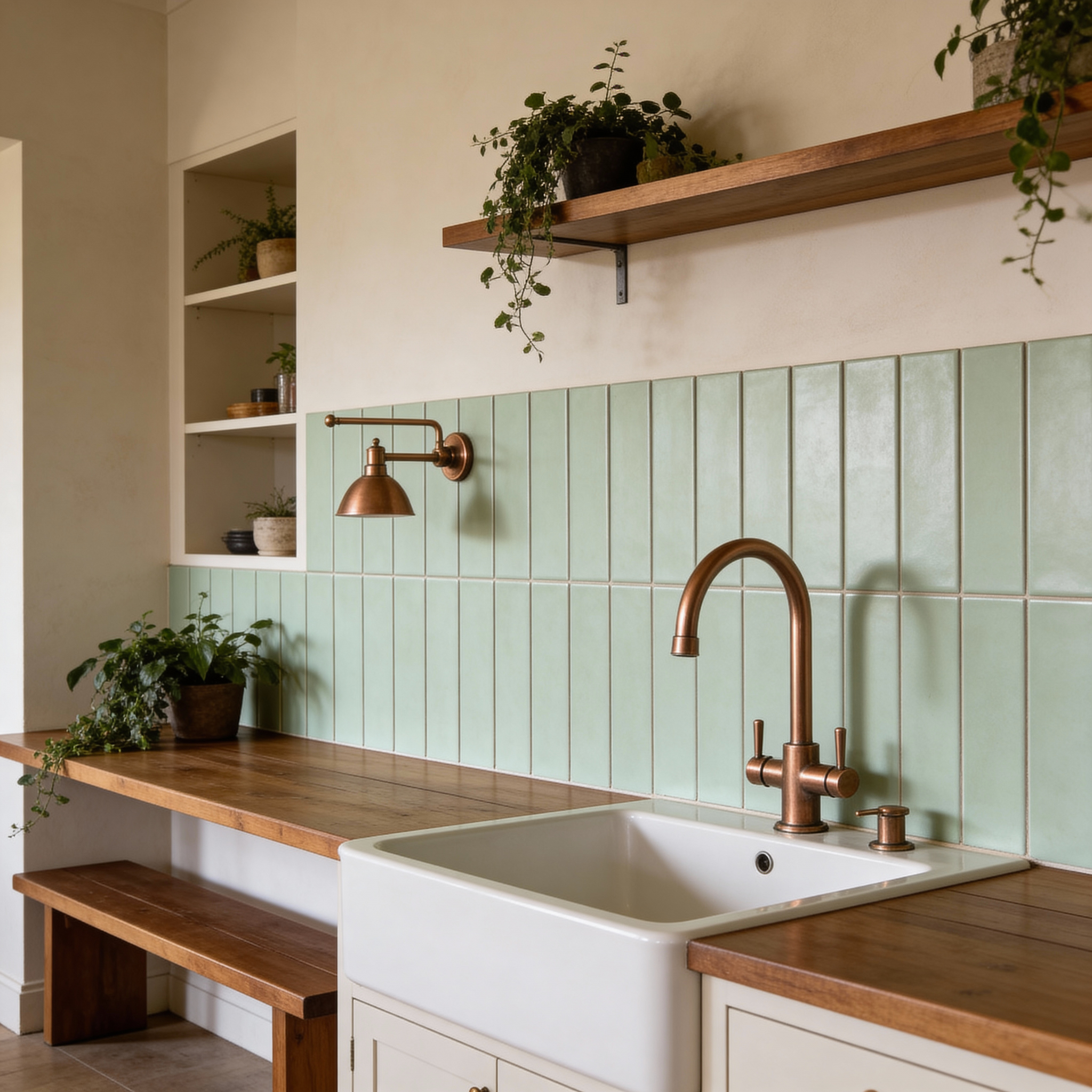 Manhattan Jasper Green 75x300 Matt Subway Tile