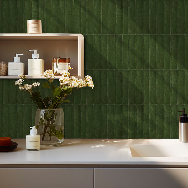Mykonos Avocado Green 50X250 Matt Subway Tile