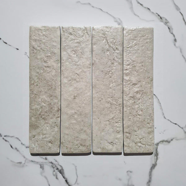 Capri Seashell Grey 60x250 Brick Look Subway Tile