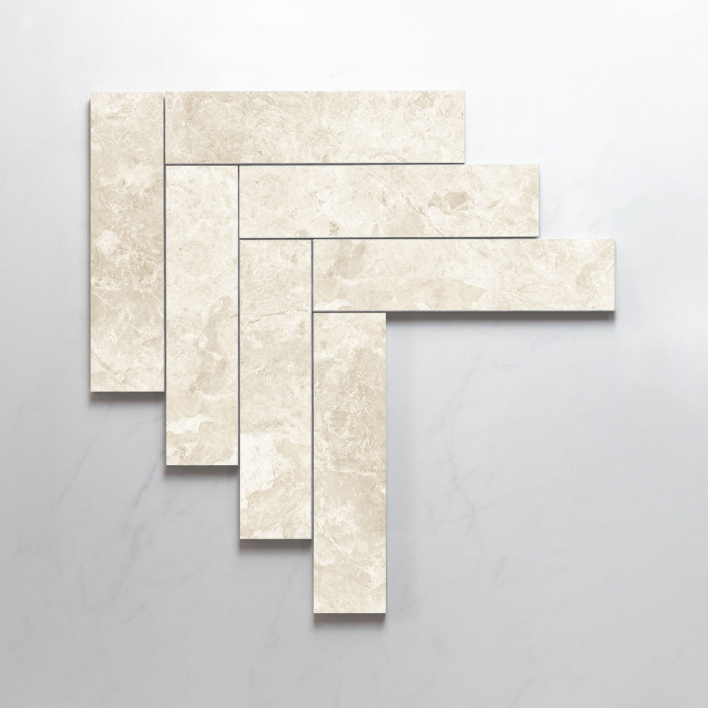 Turin Beige 75x300 Matt Subway Porcelain Tiles