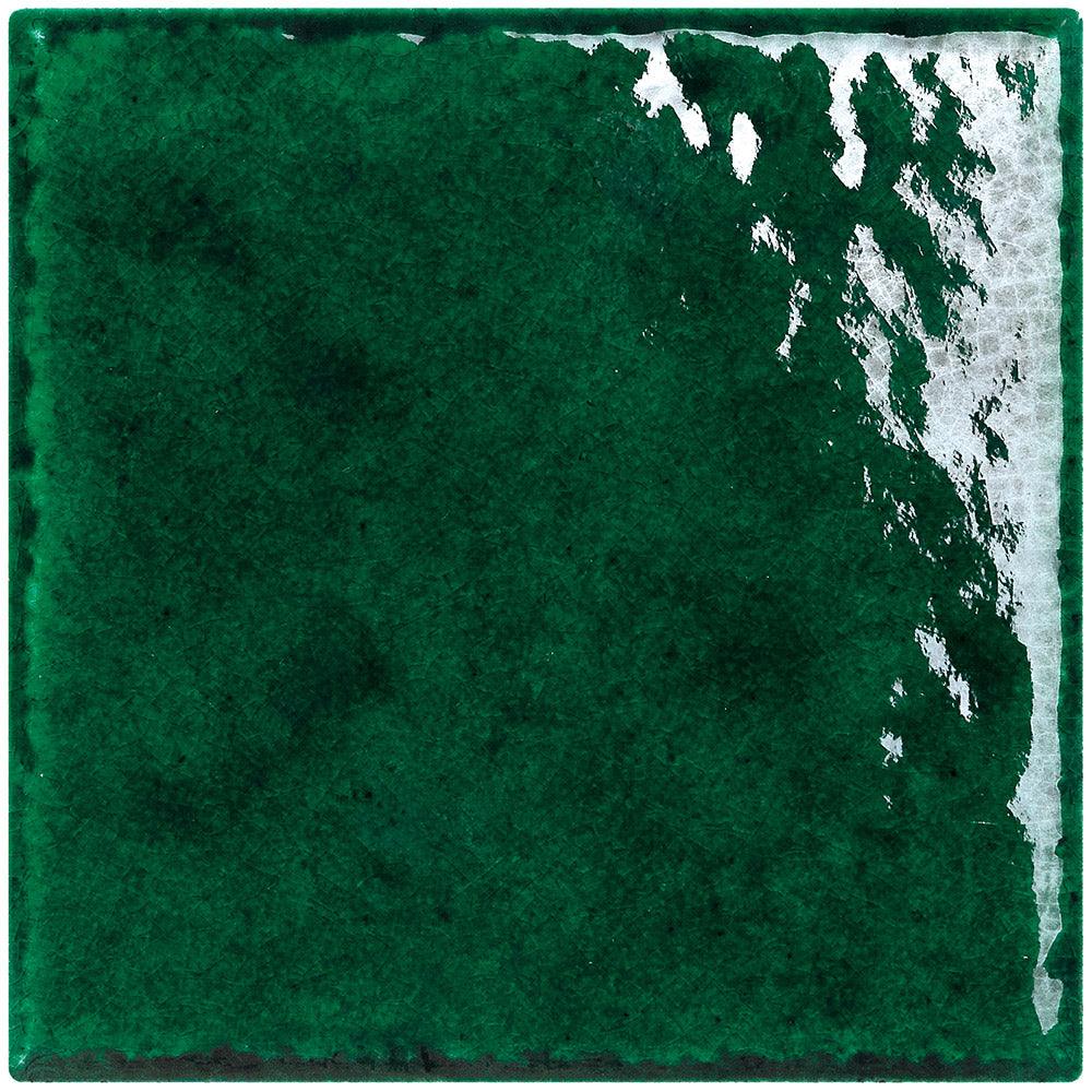 Havana Hunter Green 150X150 Hand Made Gloss Tile — Tile Lane