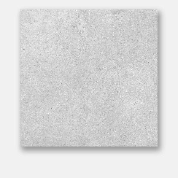 Prague Light Grey 300X300 Matt Concrete Look Cushion Edge Porcelain Ti